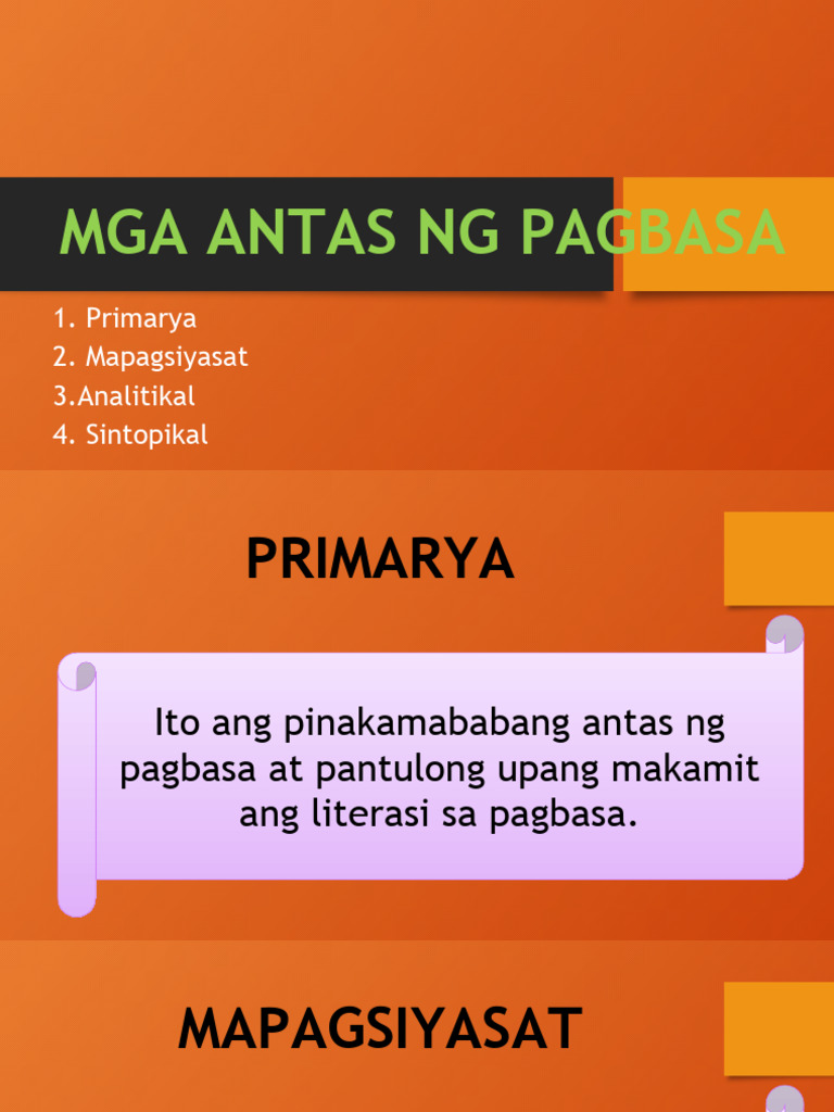 Pagbasa | PDF