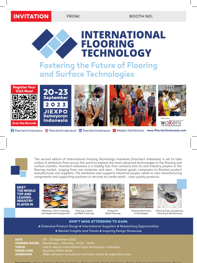 Exhibitor Invitation Floortech A5 230808a | PDF | Indonesia | Flooring