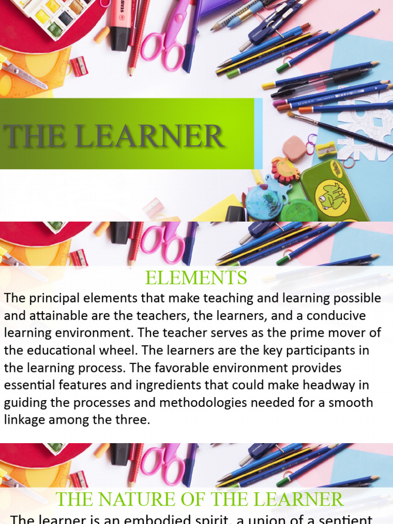 Unit 1 - Chapter 1 - The Learner | PDF | Learning | Experience Unit 1 - Chapter 1 - The Learner | PDF | Learning | Experience