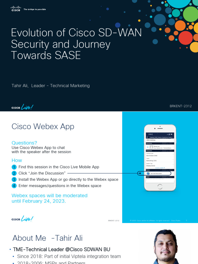 Cisco SD-WAN Security & SASE Evolution | PDF
