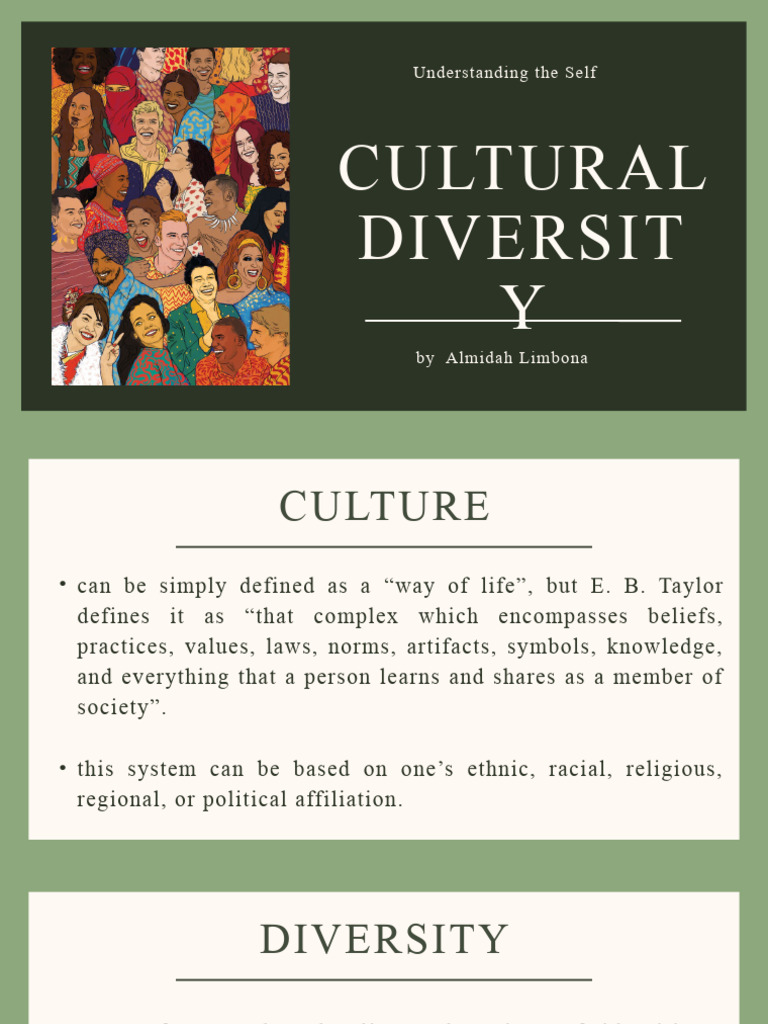 Cultural Diversity by Almidah Limbona | PDF | Multiculturalism ...