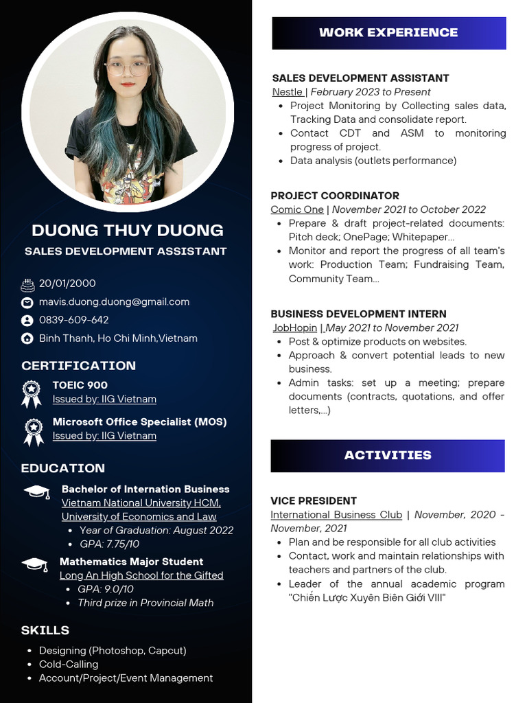 CV Duong Thuy Duongpdf | PDF