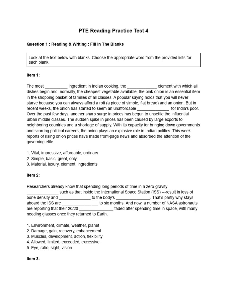 PTE Reading Practice Test 4 | PDF | Invention | Machines PTE Reading Practice Test 4 | PDF | Invention | Machines