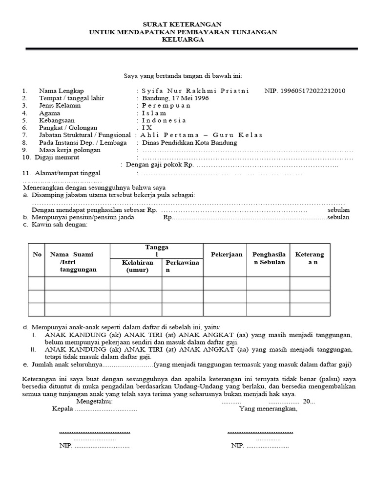 Format Skum PTK Pns | PDF
