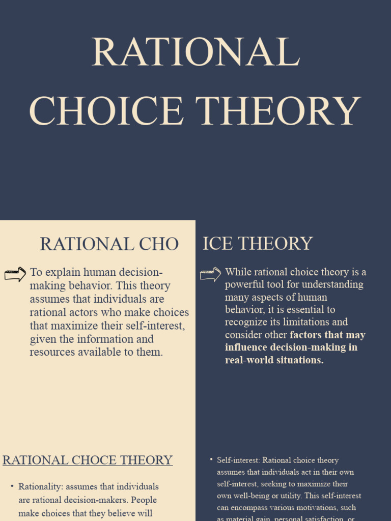 6 Rational Choice Theory 1 | PDF | Choice | Utility