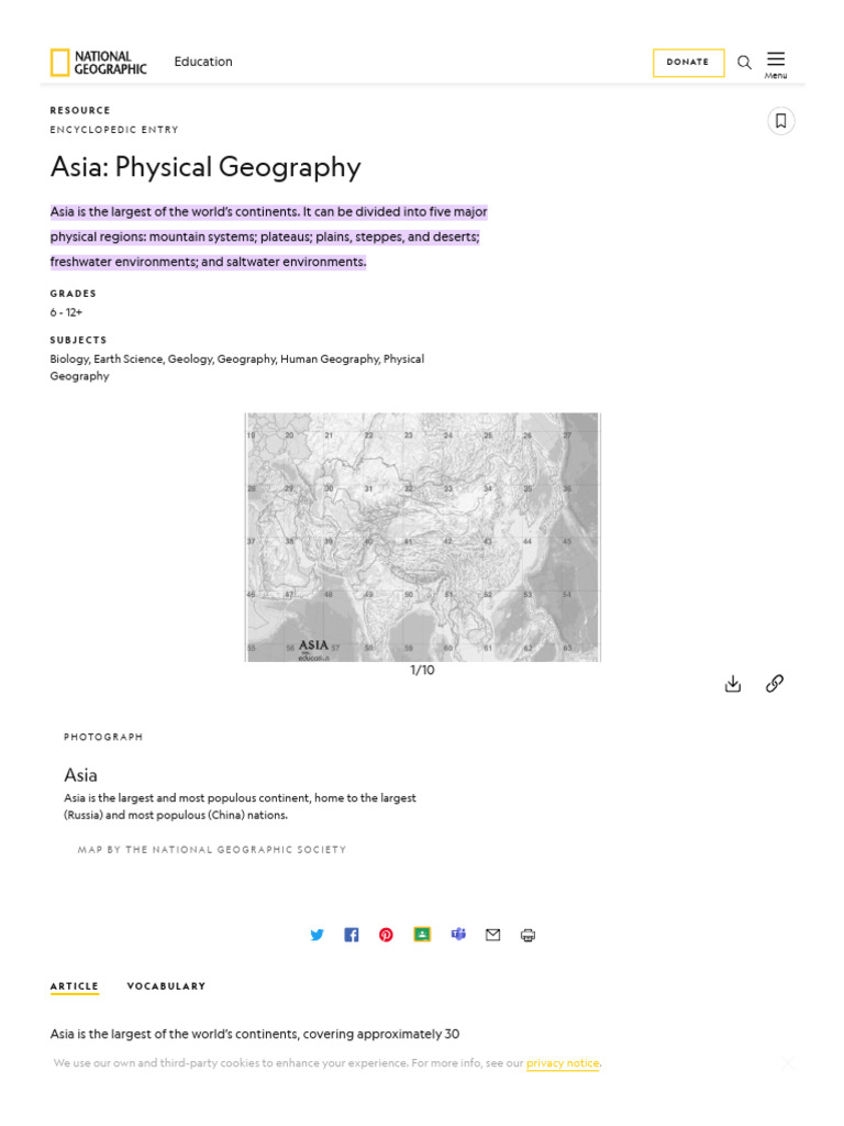 Asia geography pdf