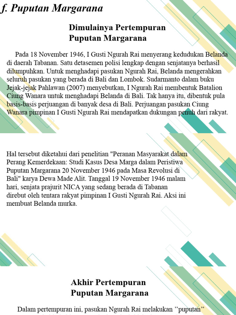 Puputan Margarana | PDF