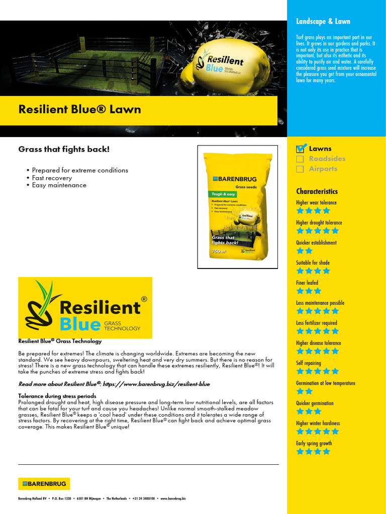 Resilient Blue® Lawn | PDF | Lawn | Botany