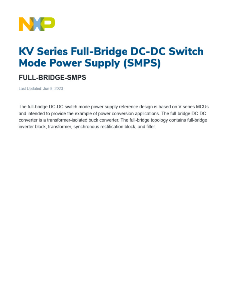 Full Bridge SMPS | PDF