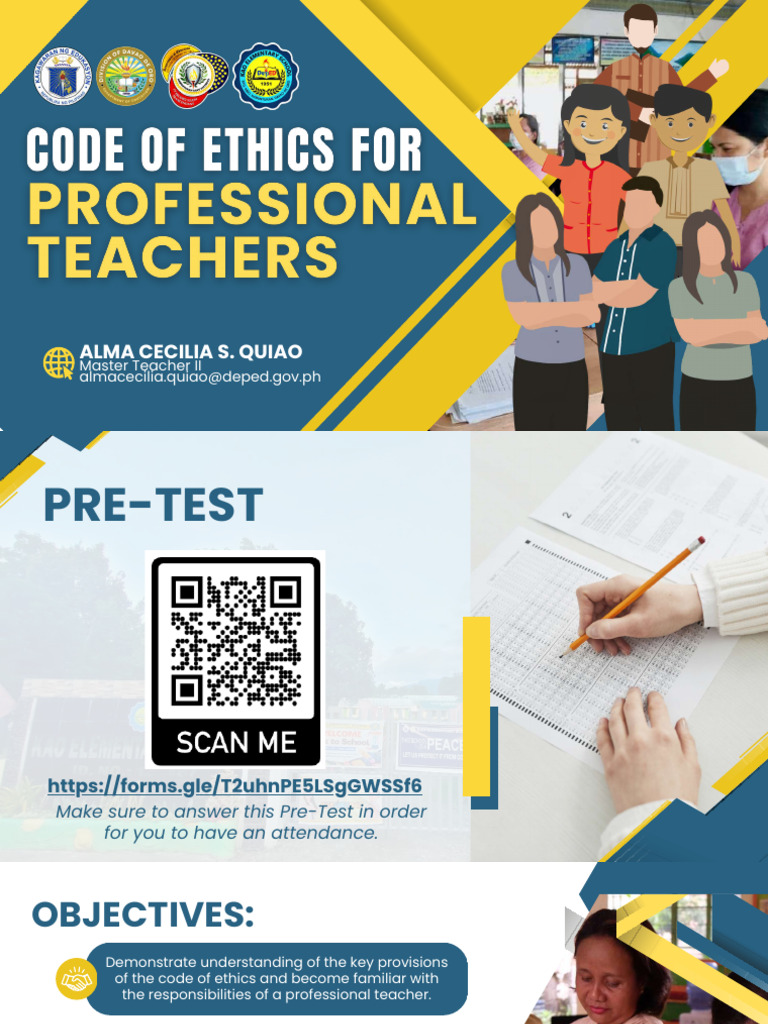 CODE OF ETHICS FOR PROFESSIONAL TEACHERS - Compressed | PDF | Teachers ...