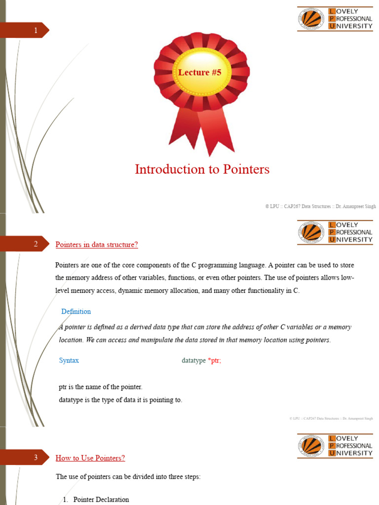 Lecture 5 Pdf Pointer Computer Programming Software Development