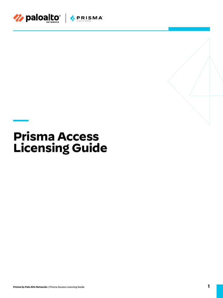 Prisma Access Licensing Guide | PDF | Cloud Computing | Mobile App