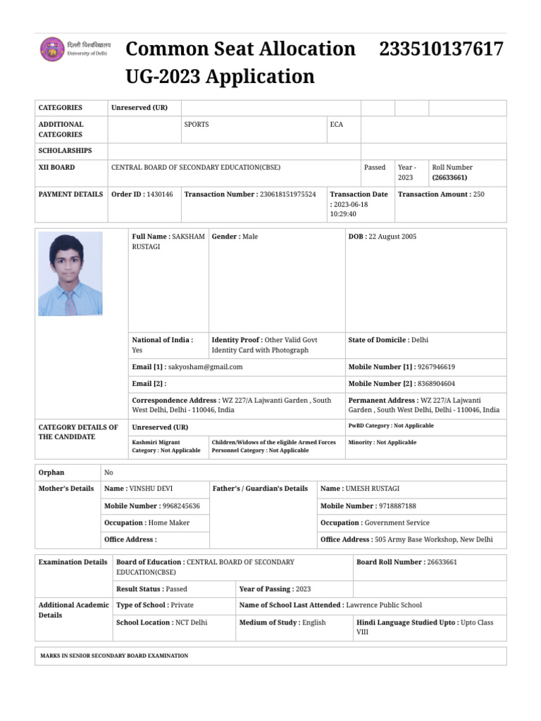 PGDAV (University Slip) | PDF