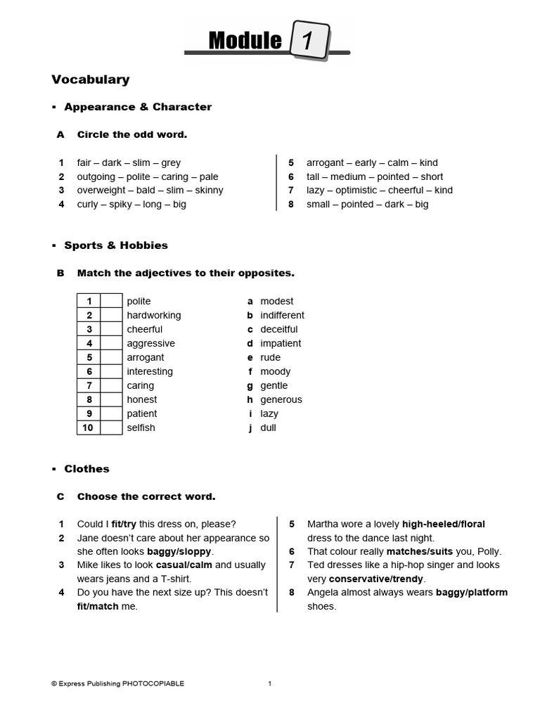 01 OnScreen B1_2 Module 1 | PDF