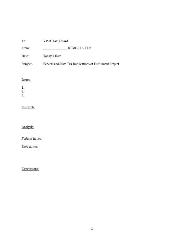 KPMG Task 1 Template | PDF