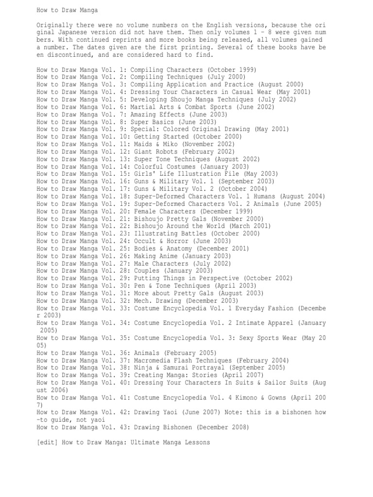 How To Draw Manga 3 PDF Free | PDF | Manga | Anime