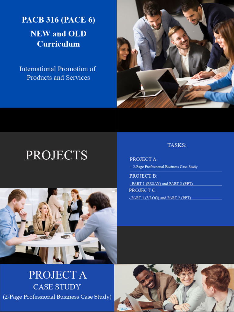 PACB 316 PACE 6 PROJECTS NEW and OLD Curriculum | PDF | Microsoft Power ...