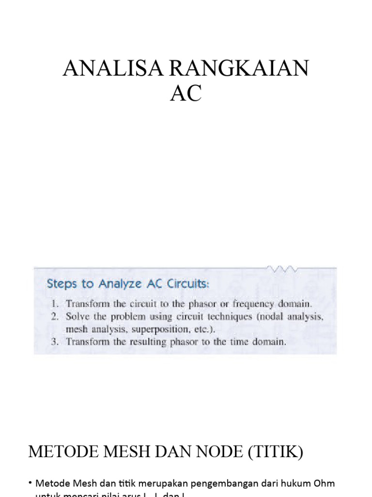 Analisa Rangkaian Ac | PDF