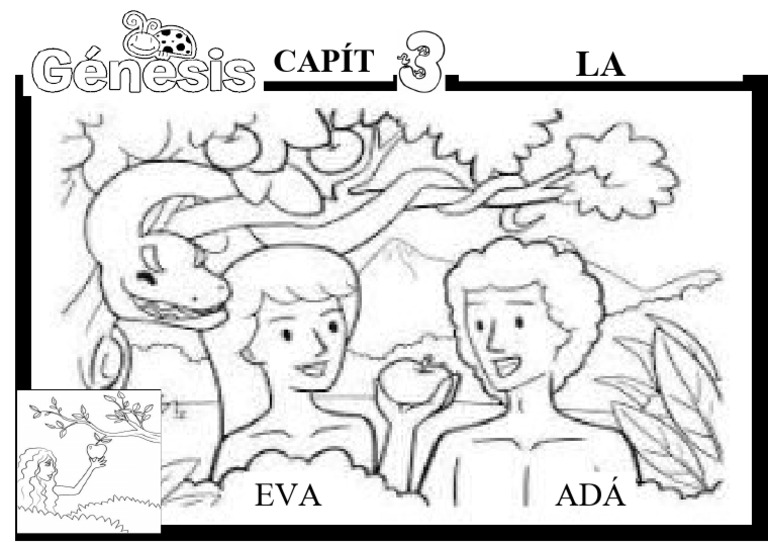 Genesis Capitulo 3 Imagen para Pintar Niños | PDF