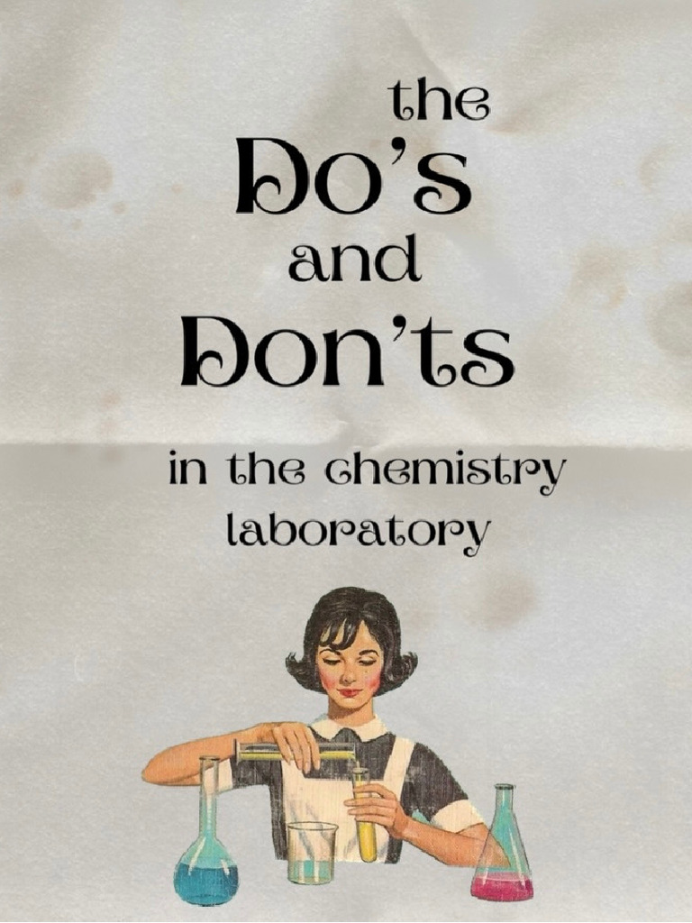 Laboratory Safety Rules Comic Strip | PDF