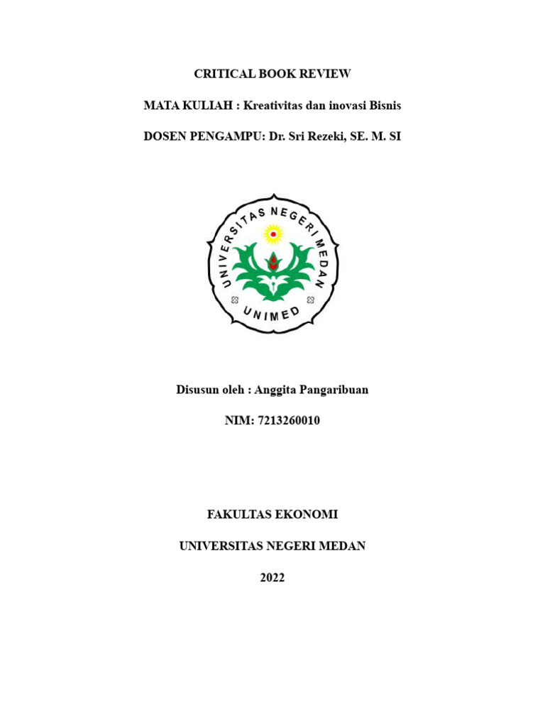 CJR - Kreativitas Dan Inovasi - Anggita | PDF | Karier & Perkembangan | Bisnis