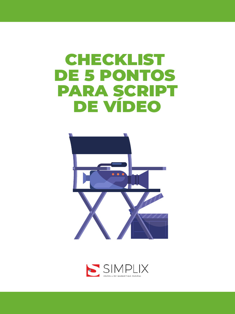 Checklist Script de Vídeos PDF | PDF