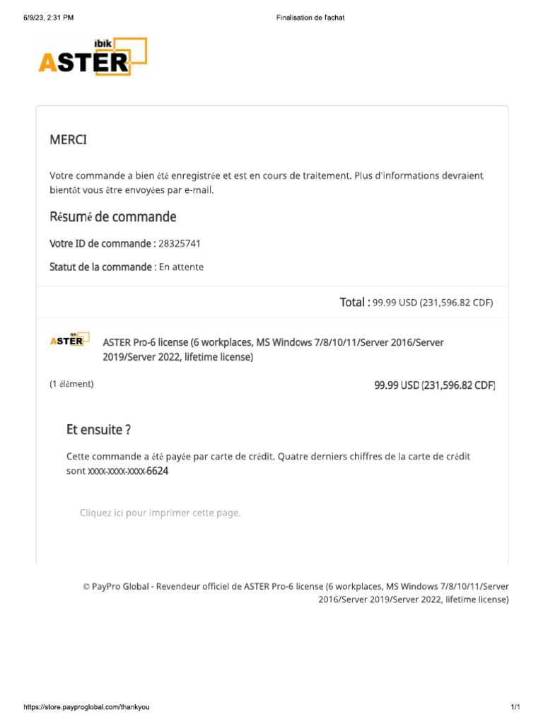 Aster Fac 2 | PDF