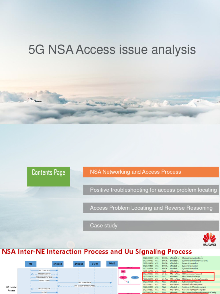 5g Nsa Access Trouble Shooting | PDF | Computer Engineering | Computer ...