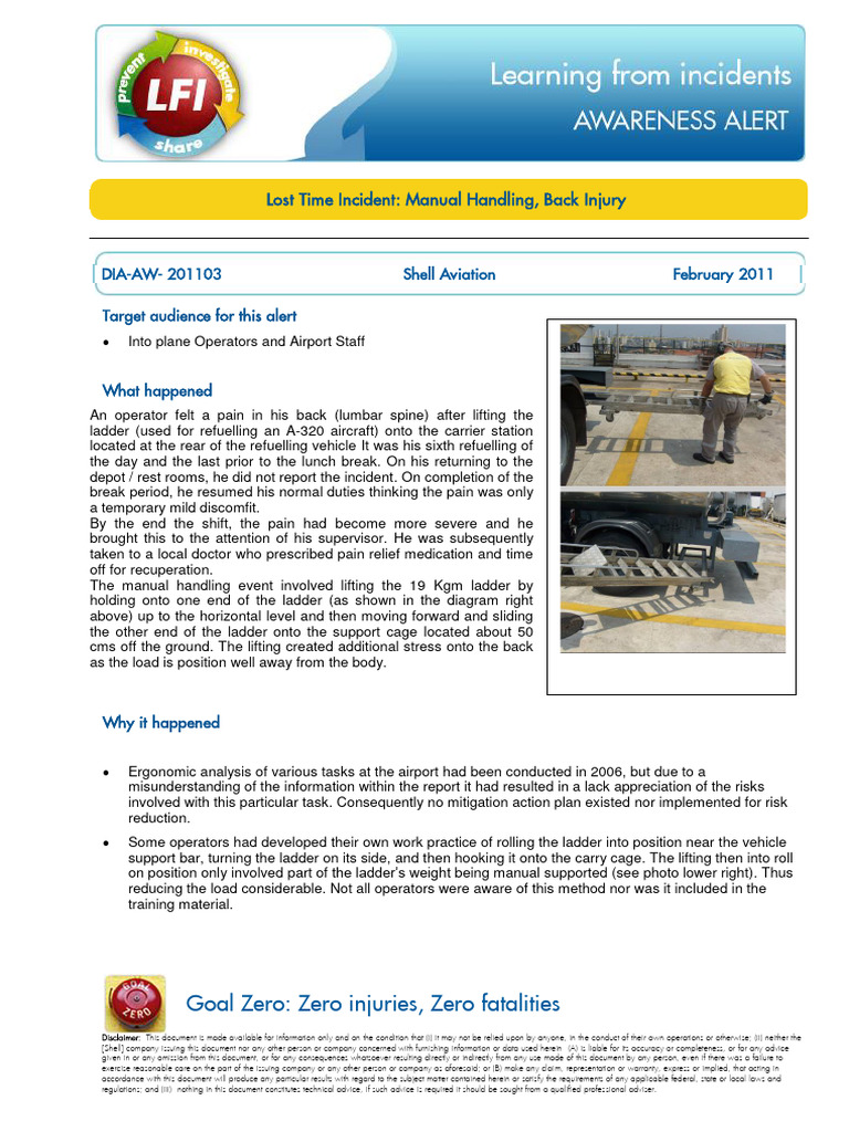 DIA-AW - 201103 LTI Manual Handling Ladder | PDF