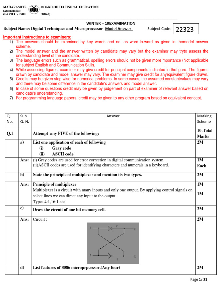 22323-2019-Winter-Model-Answer-Paper (Msbte Study Resources) | PDF ...