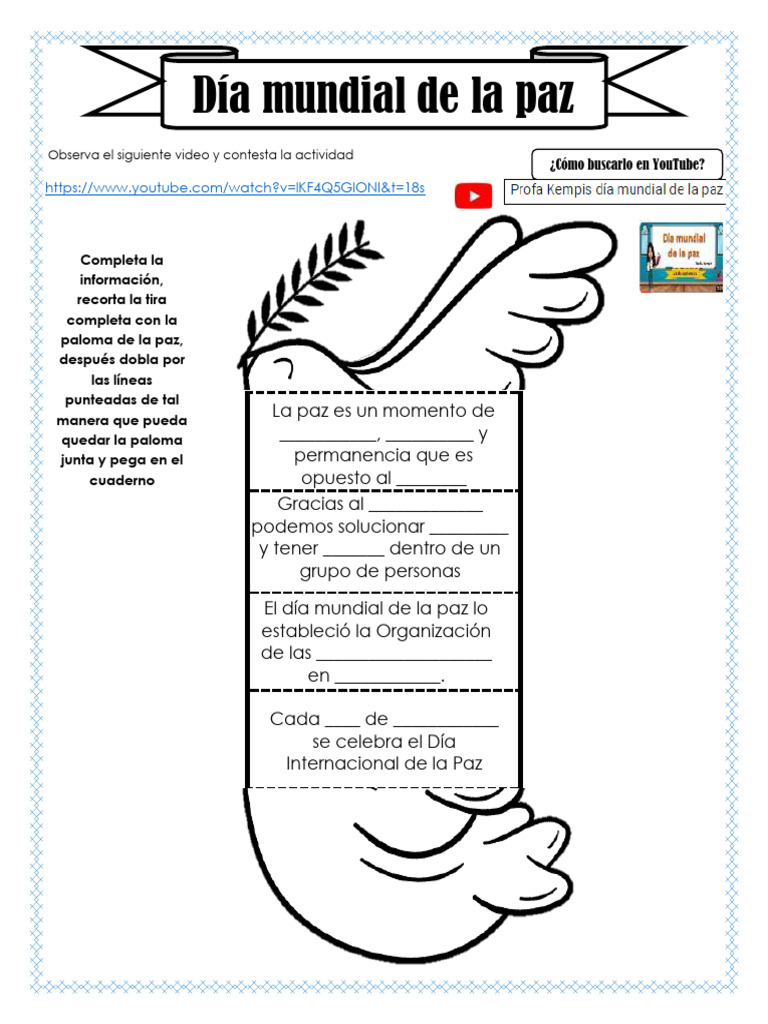 Actividades Día Mundial de La Paz Profa Kempis | PDF | Juegos y actividades