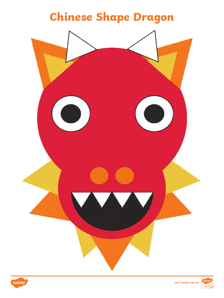 Chinese Dragon 2D Shape Activity Sheets | PDF