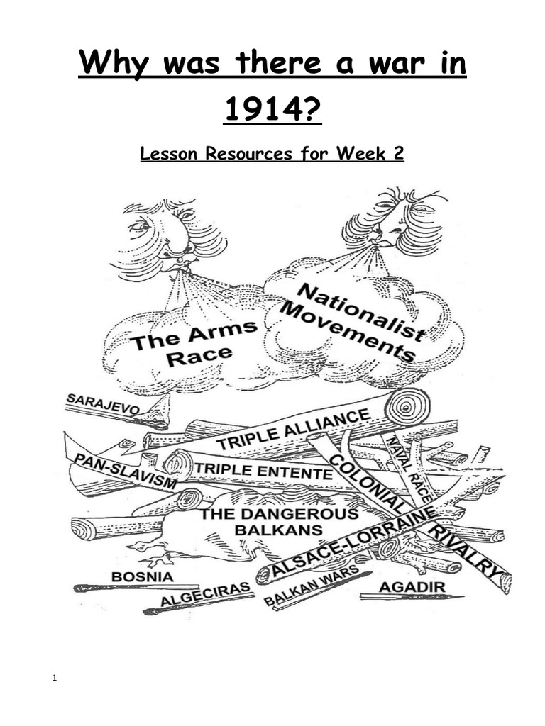 Week 2 HIS Origins of WW1 Booklet | PDF | Battleship | Allies Of World ...