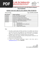 CRSU Bed Datesheet | PDF