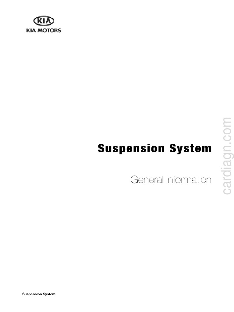 Suspension System | PDF | Axle | Tire