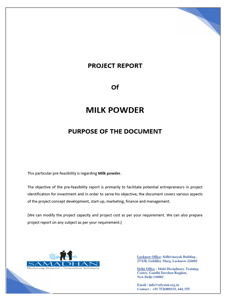 Milk Powder | PDF | Milk | Labour Economics