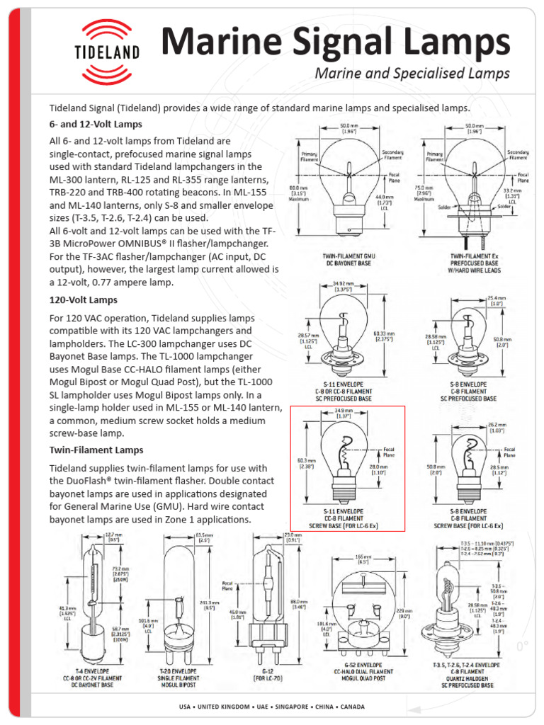 Marine Signal Lamps Rev07 | PDF | Architectural Elements | Components