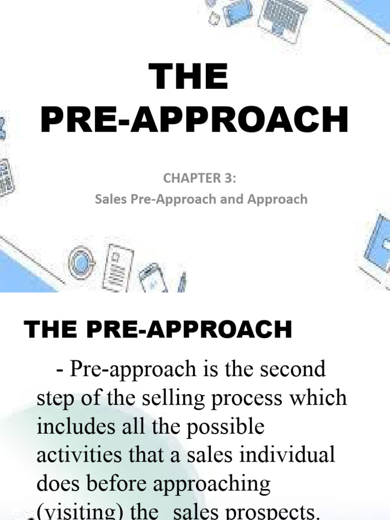 Sales Pre-Approach Techniques Guide | PDF