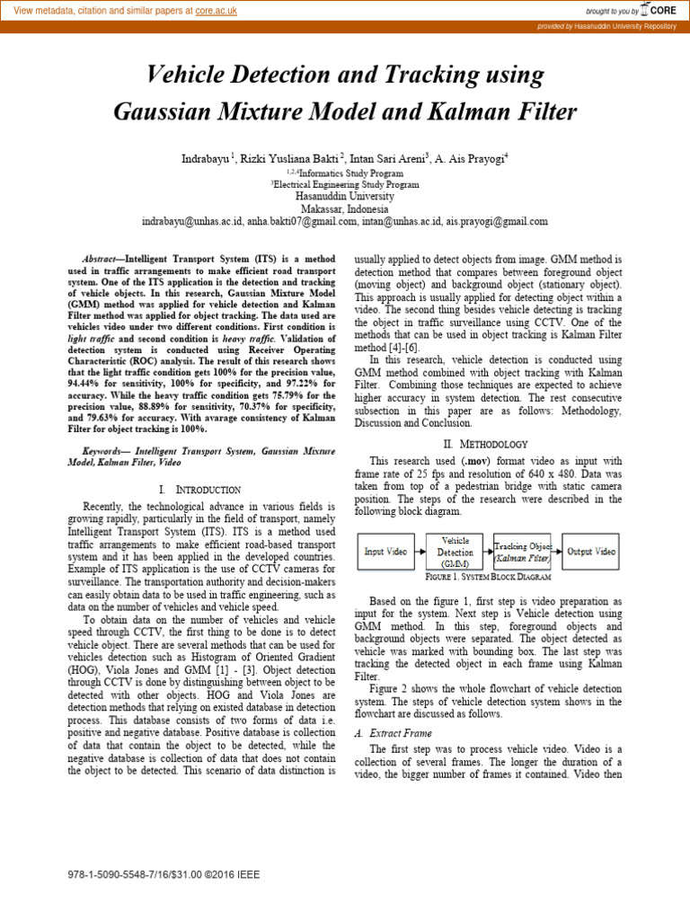 GMM_background_extraction | PDF | Sensitivity And Specificity | Image ...