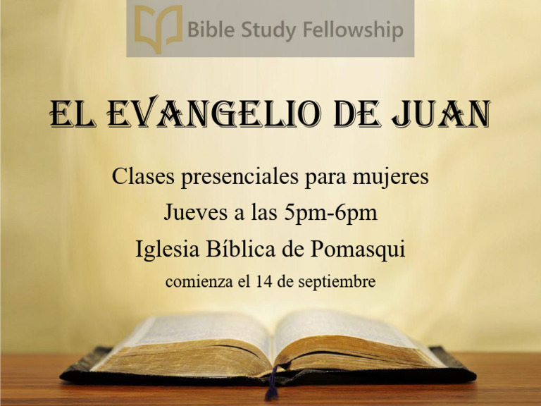 Principios Bíblicos en el Evangelio de Juan | PDF