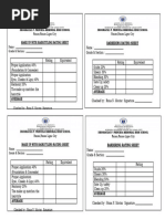 Rubrics in Table Reservation | PDF