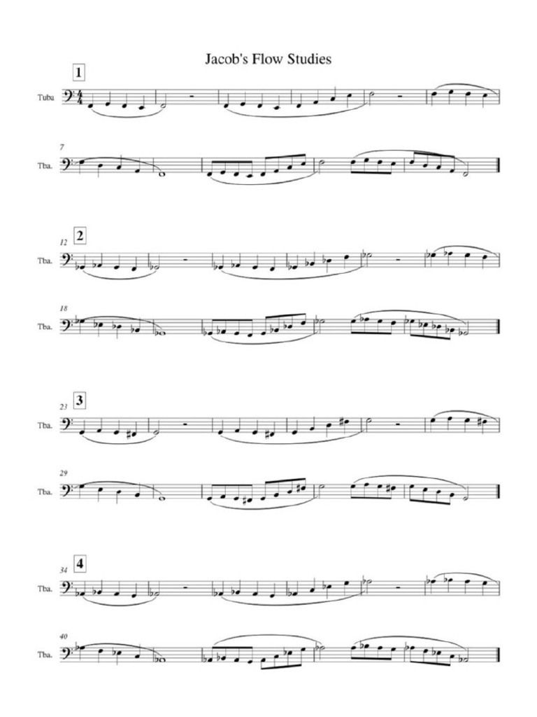 Jacobs-Flow-Study-For F-Tuba | PDF