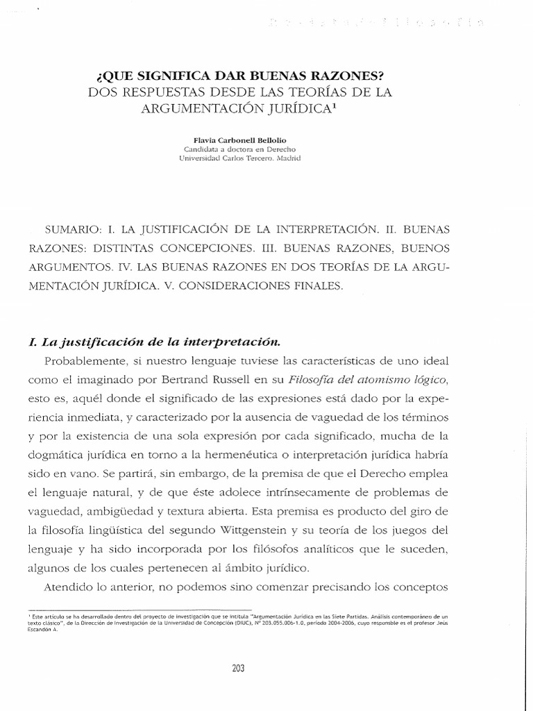 Que Significa Dar Buenas Razones Dos Re | PDF