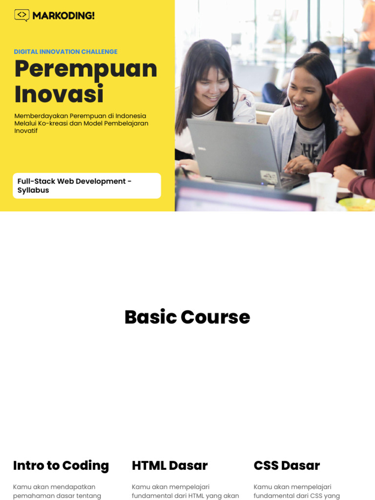 Syllabus Full-Stack Web Dev - Perempuan Inovasi | PDF