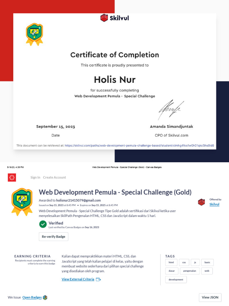 Sertifikat Web | Download Free PDF | Software Development | Internet