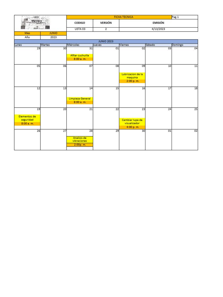 Calendario General | PDF