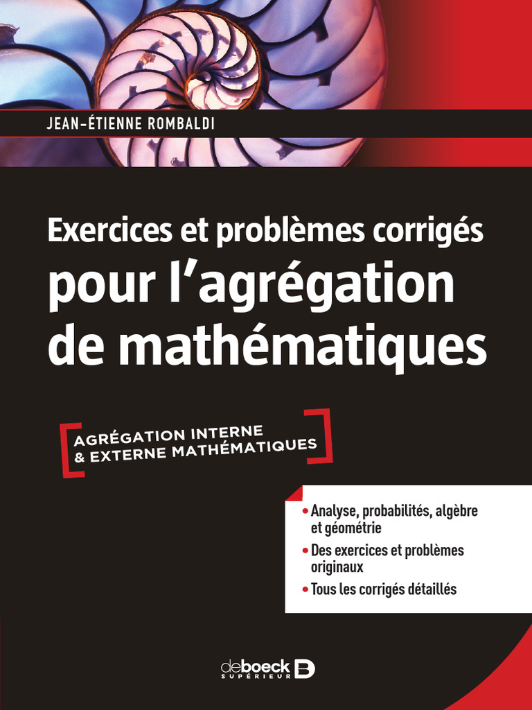 Agreg Interne Livre | PDF | Mathématiques | Géométrie