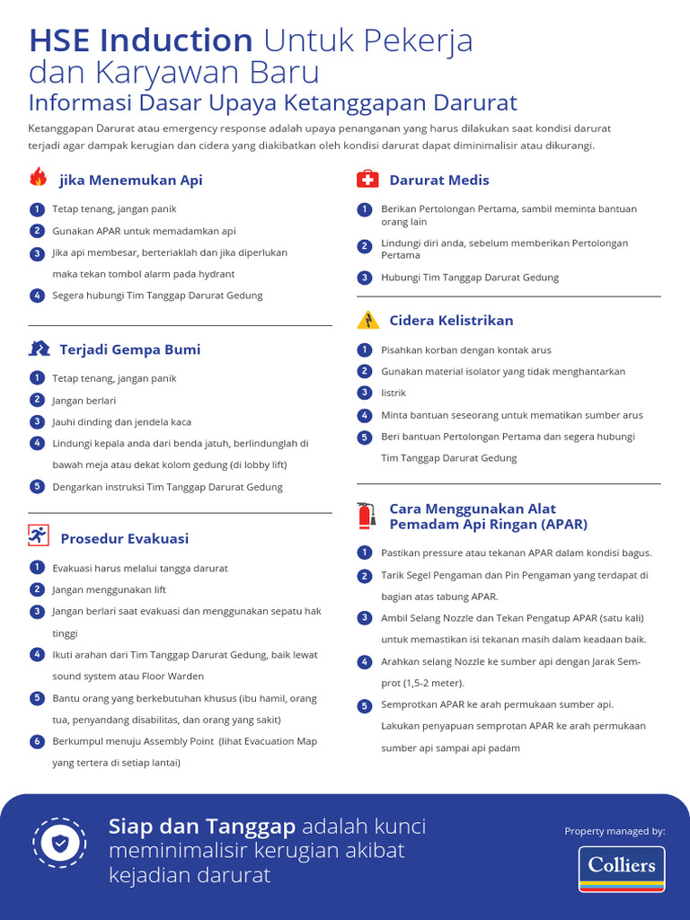 HSE Induction For Workers Emergency Rev01 | PDF