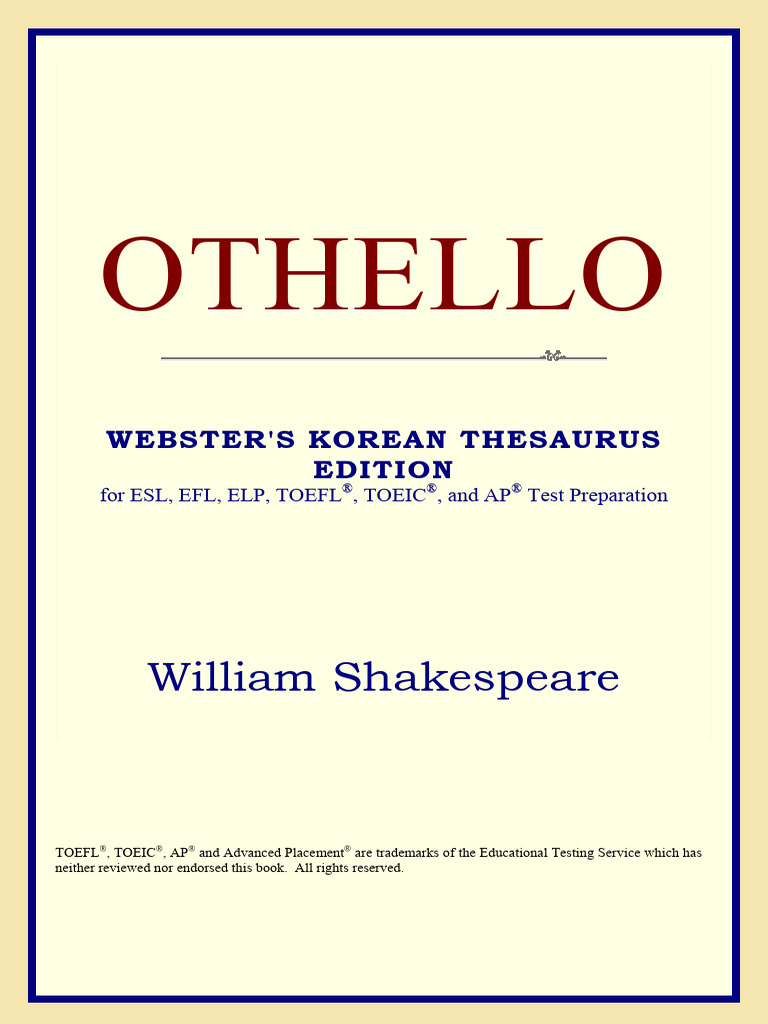 William Shakespeare - Othello - ICON Group International, Inc. (2006) | PDF | Othello | Iago
