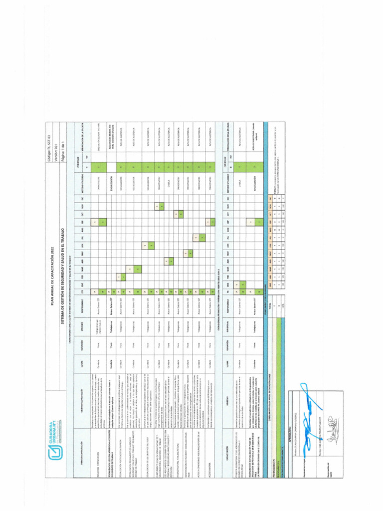 Plan de Capacitacion Anual Curaduria 2022 | PDF